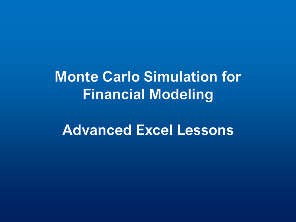 Monte Carlo Simulation - NCRE Consulting
